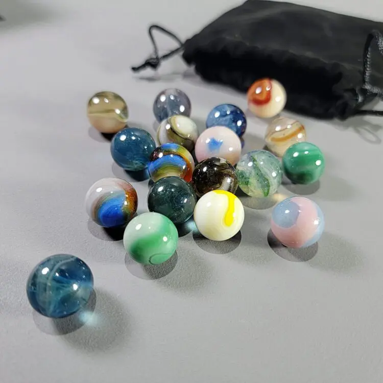 Radioactive Marbles, Uranium Glass Marbles, Multicolor Vaseline Glass ...