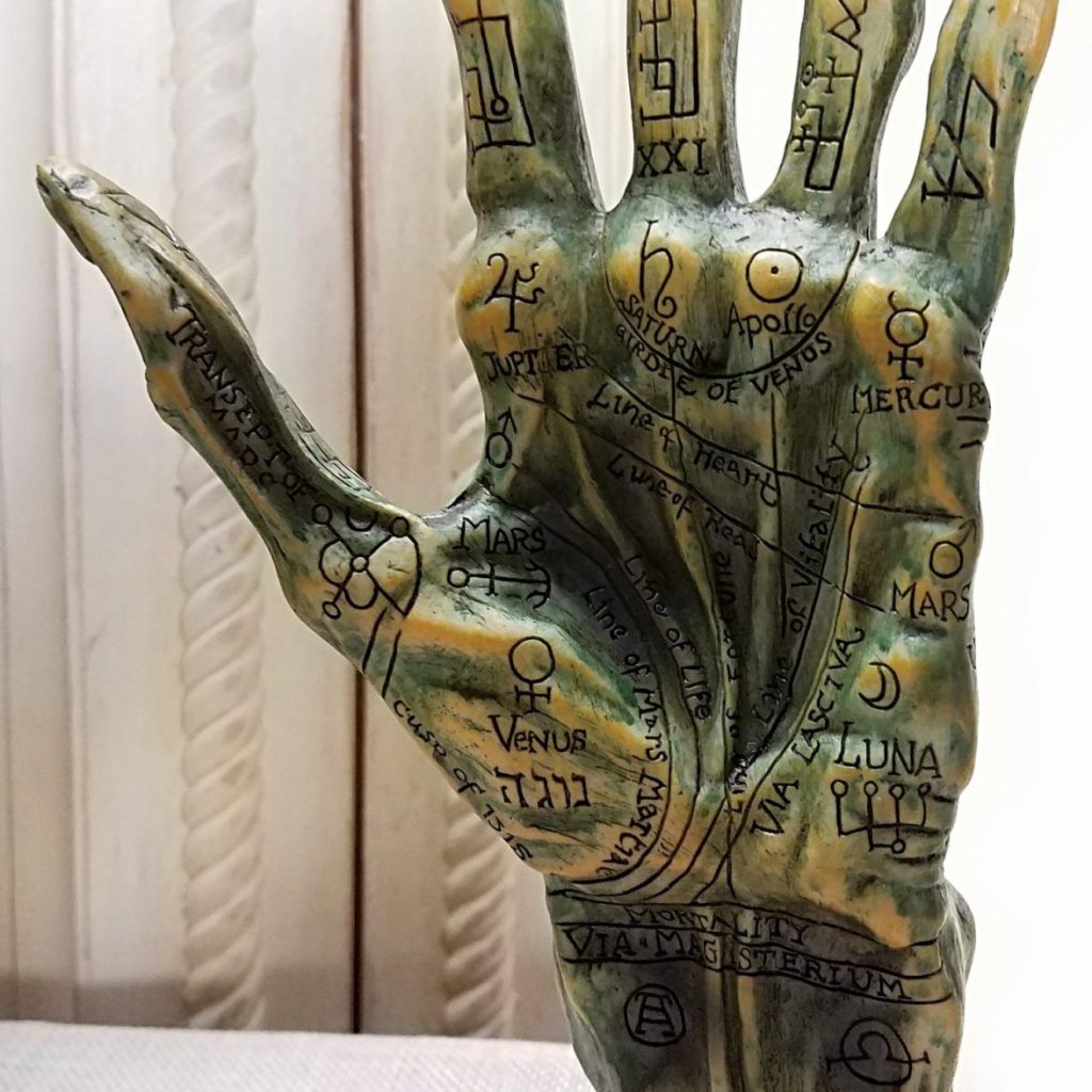 Alchemy Palmistry Hand, Alchemy Hand, Mummy Palmistry - Oddities For ...