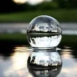 110mm Extra Large Crystal Ball, Clear Crystal Fortune Telling Ball, 4.3 ...