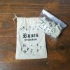 Real Bone Rune Set with Bag, Occult Items, Viking Rune, Elder Futhark ...