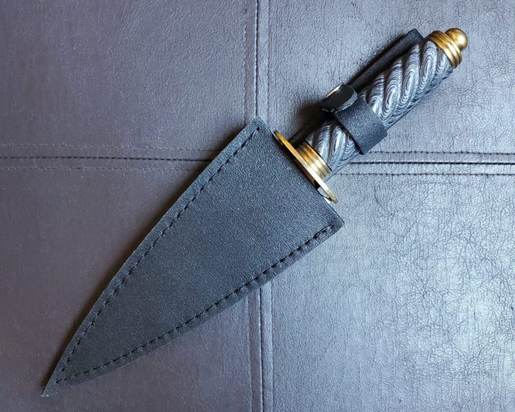 Black Spiral Athame, Large Altar Dagger, Occult Knives - Oddities For ...