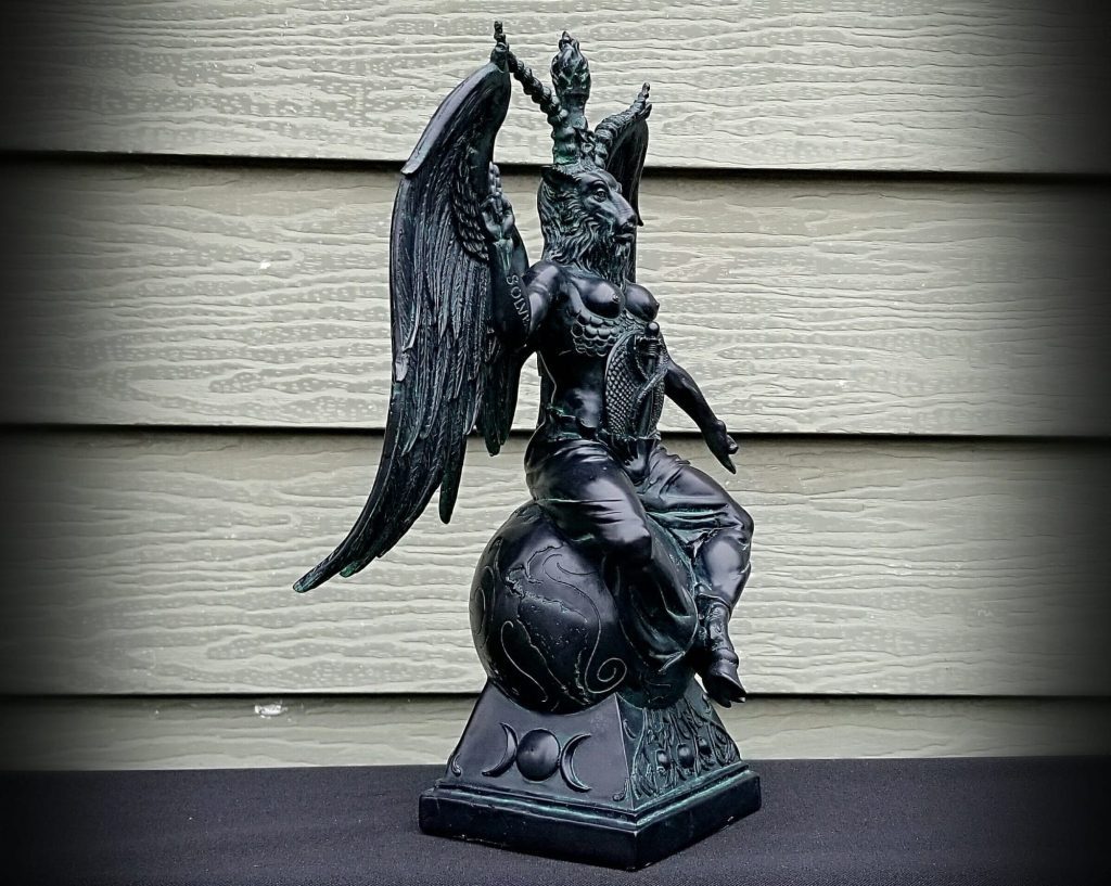 Large Baphomet Statue, Altar Statue, Devil Statue, Occult Items ...