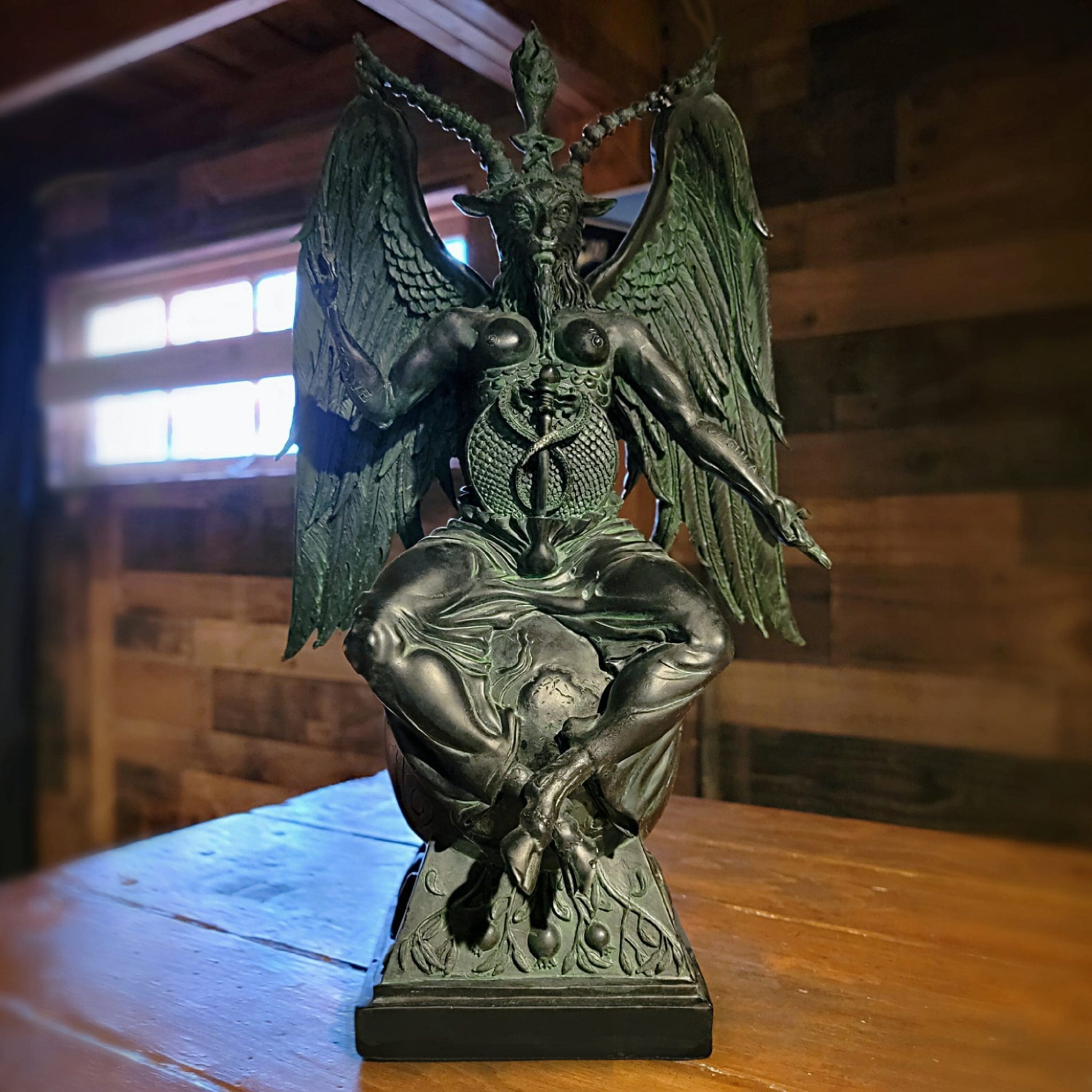 Large Baphomet Statue, Altar Statue, Devil Statue, Occult Items ...