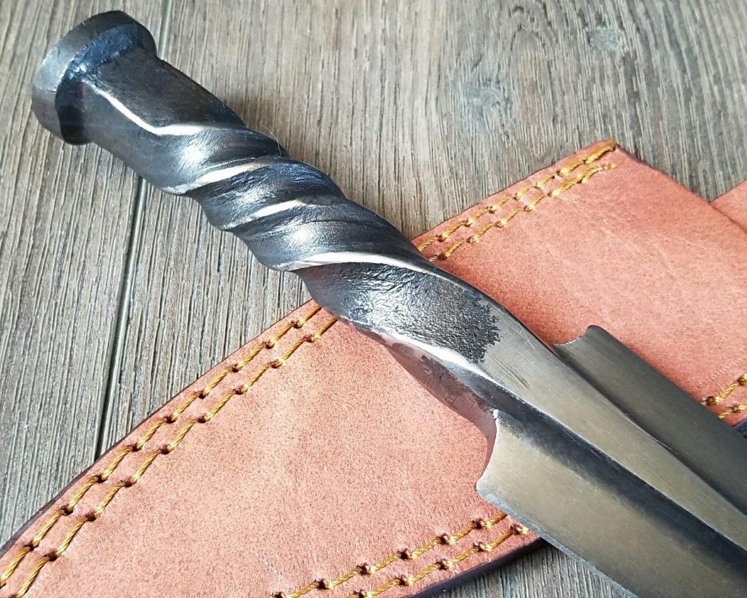 Twisted Steel Athame, Heavy Steel Dagger, Ritual Knife, Occult Items ...