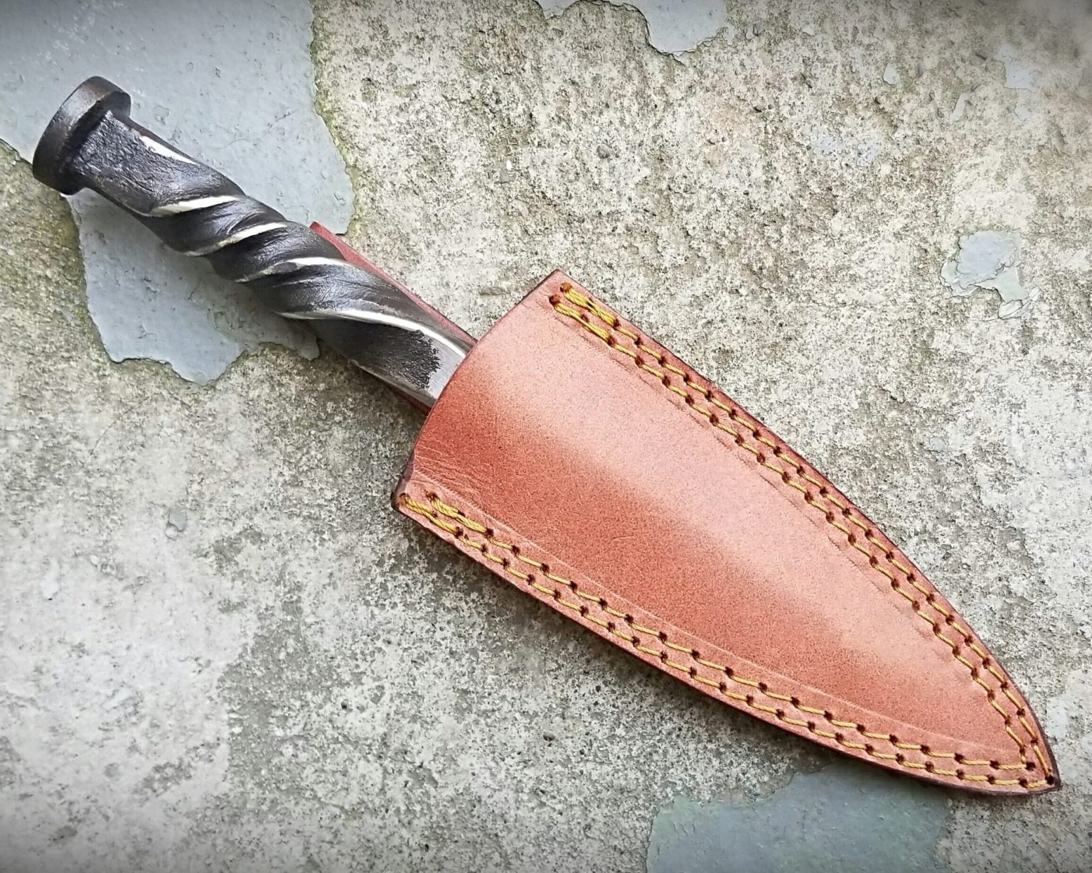 Twisted Steel Athame, Heavy Steel Dagger, Ritual Knife, Occult Items ...