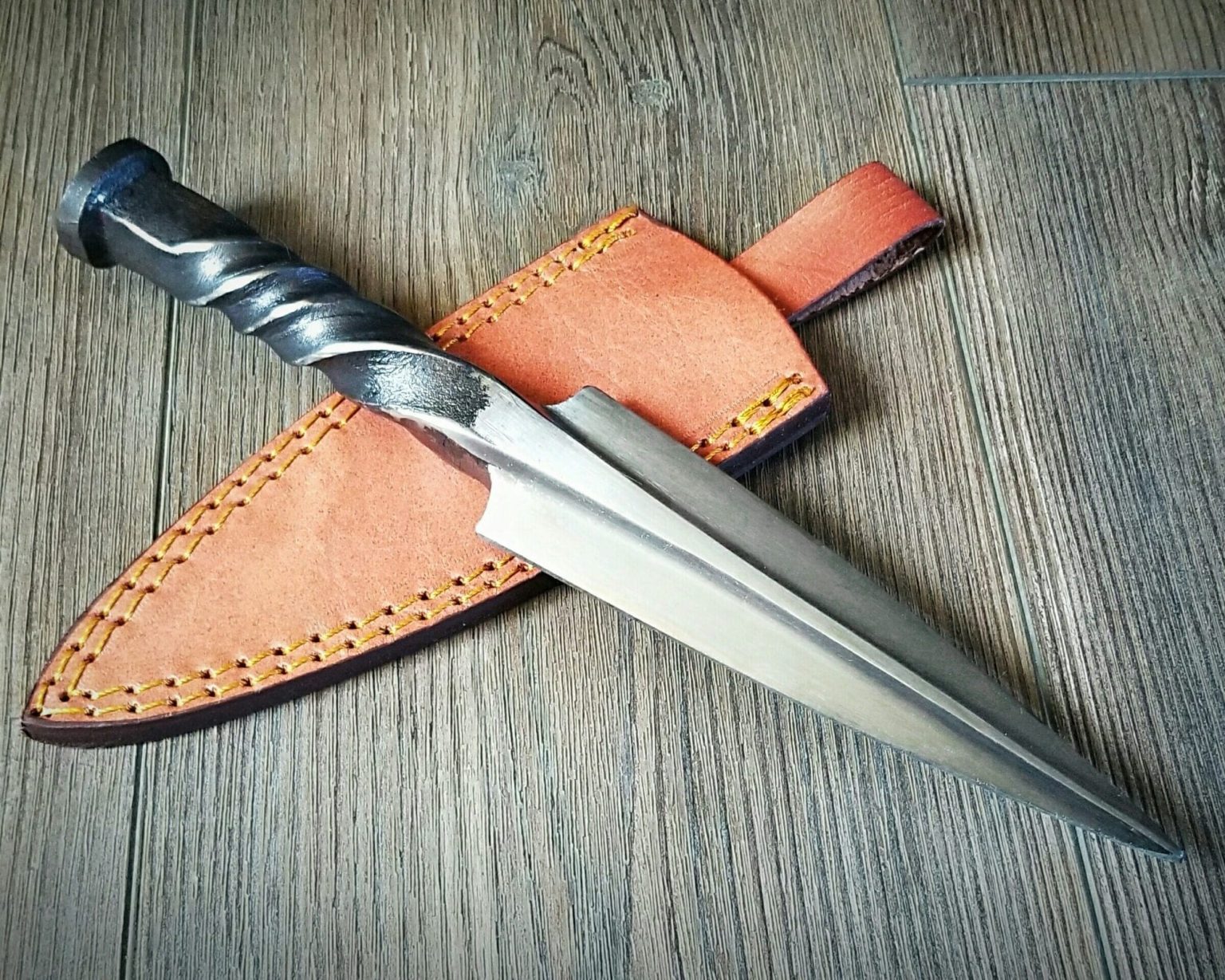 Twisted Steel Athame, Heavy Steel Dagger, Ritual Knife, Occult Items ...