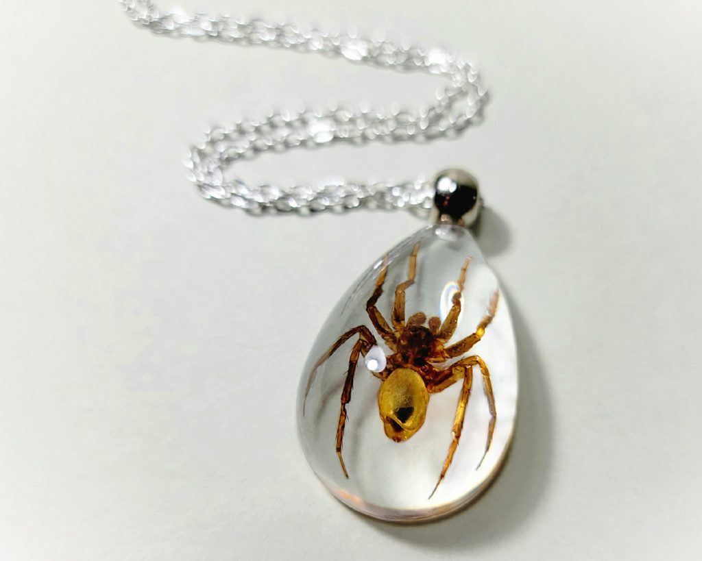 Real Spider in Resin Necklace, Insects in Lucite, Spider Pendant ...