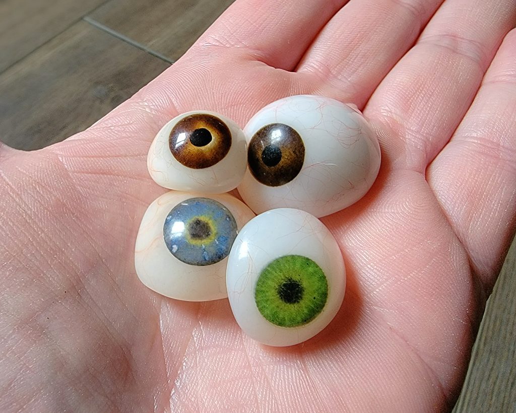 Prosthetic Human Eyes, Vintage Style Acrylic Fake Eyes, Oddities ...