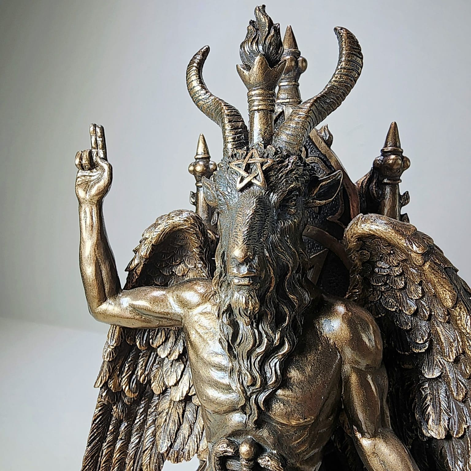 Large Baphomet Bronze Statue, Devil Statue, Altar Piece - Oddities For ...