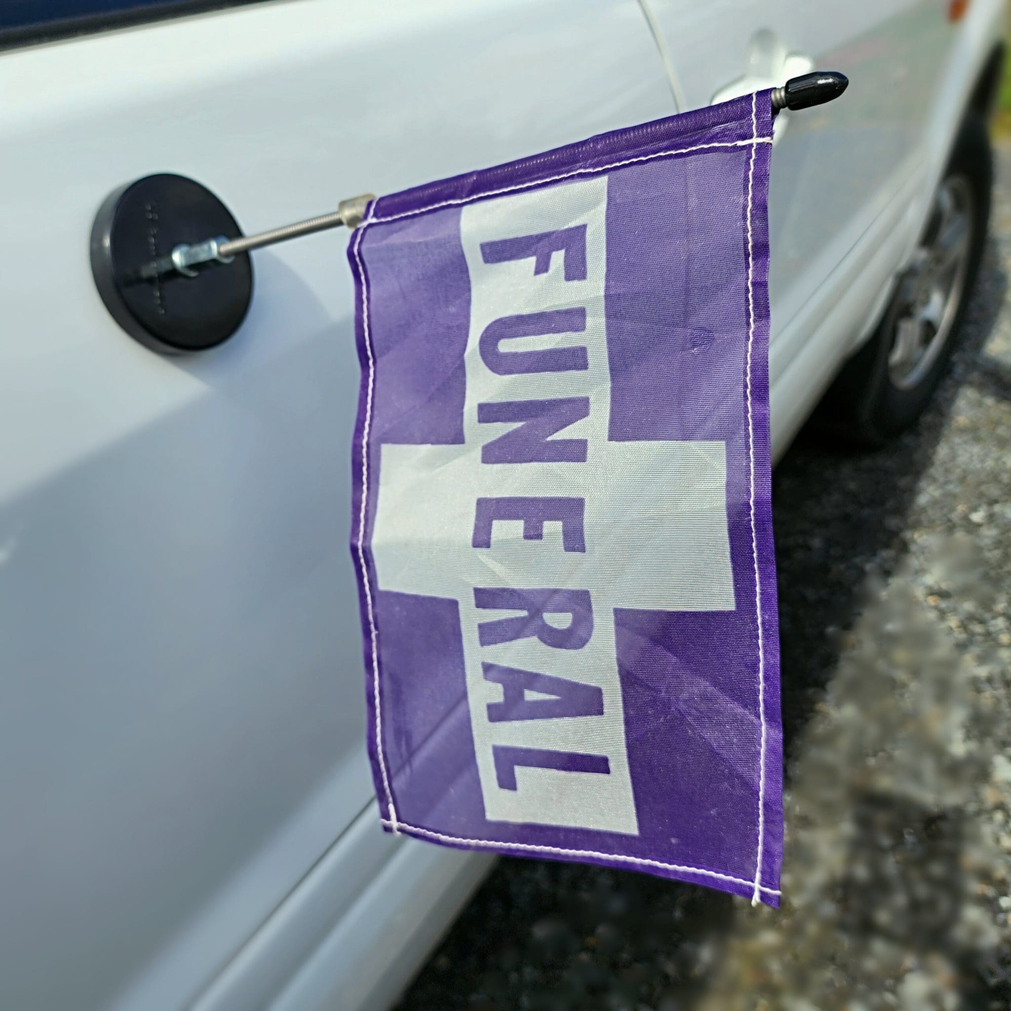 Vintage Funeral Flags, Hearse Flag, Mortuary - Oddities For Sale has unique
