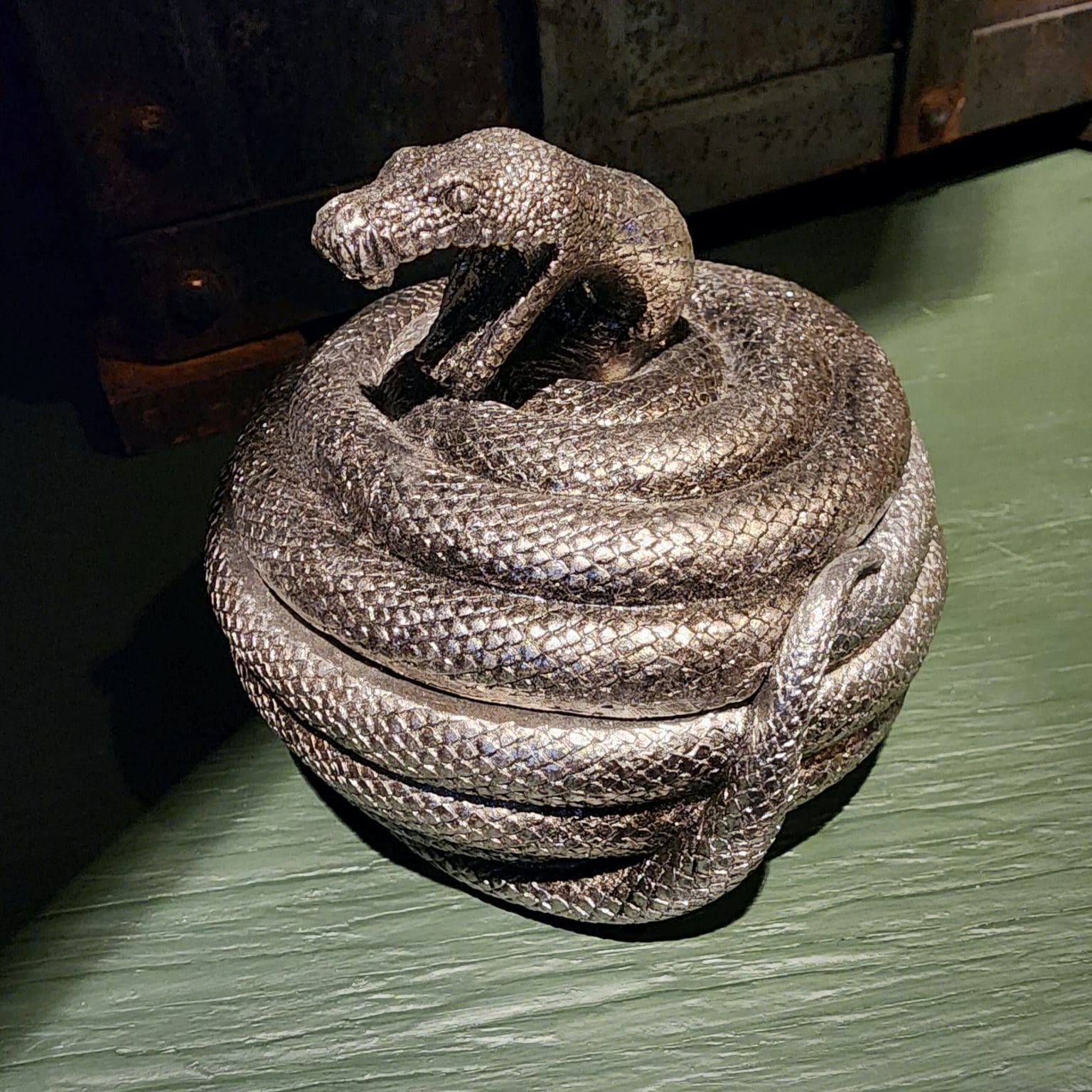 Coiled Snake Jewelry Box, Gothic Decor, Serpent Trinket Box - Oddities ...