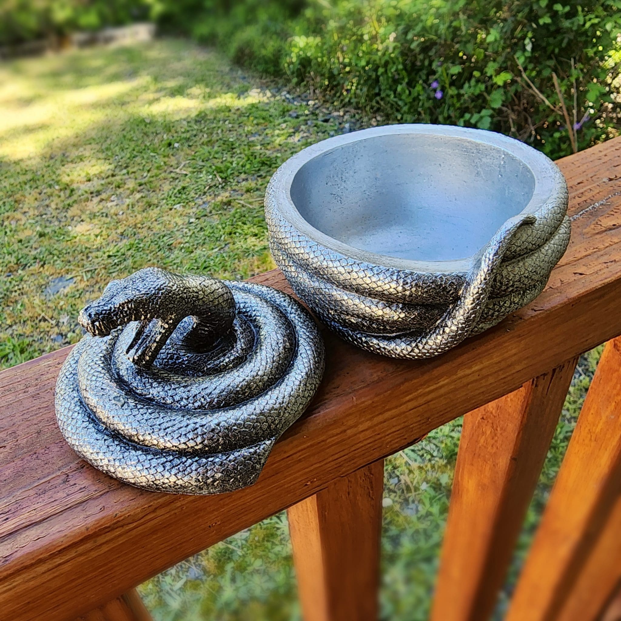Coiled Snake Jewelry Box, Gothic Decor, Serpent Trinket Box - Oddities ...