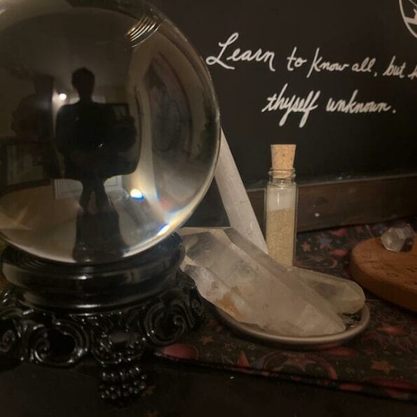 110mm Extra Large Crystal Ball, Clear Crystal Fortune Telling Ball, 4.3 ...