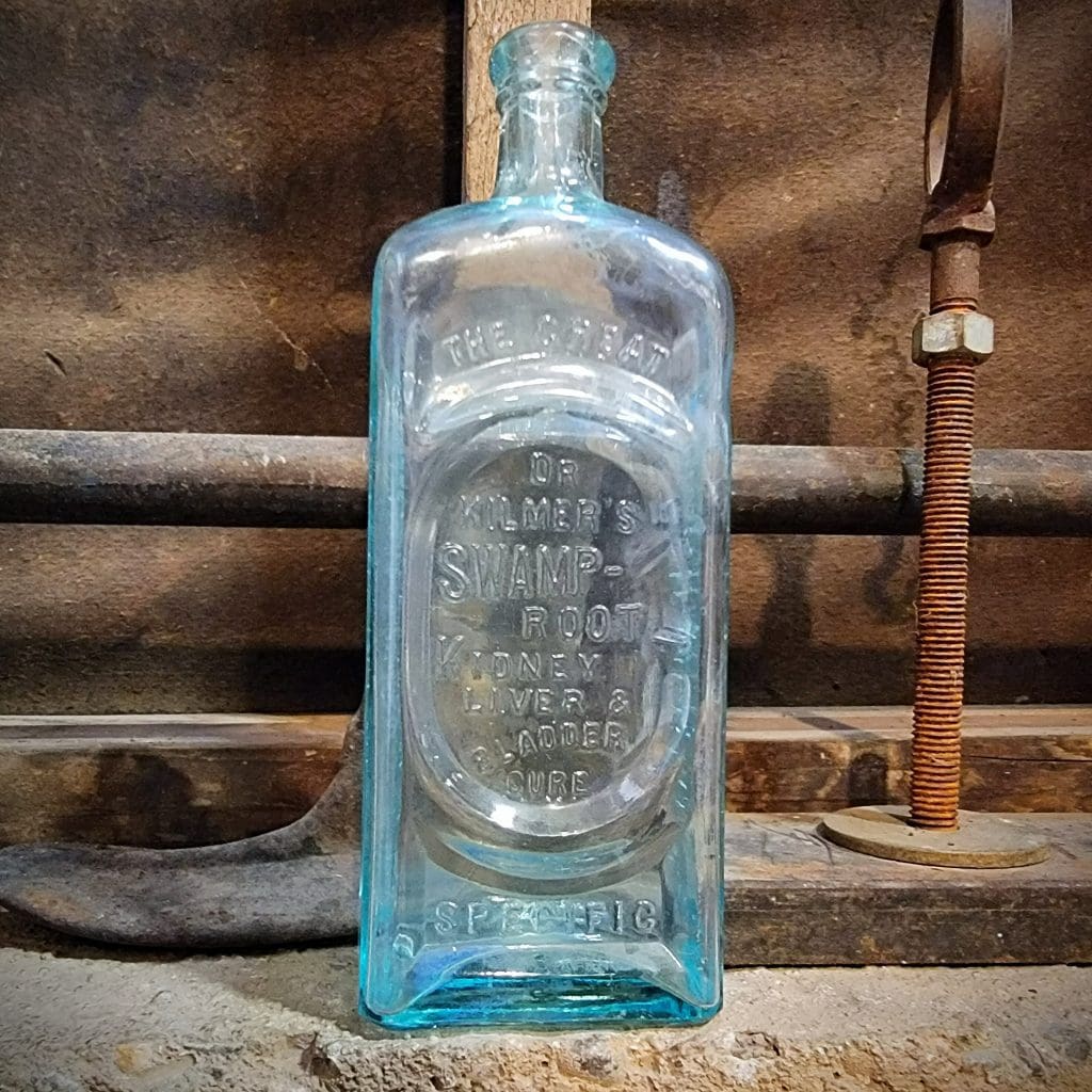 Antique Glass Medicine Bottle, Dr. Kilmer's Swamp-Root Cure - Oddities ...