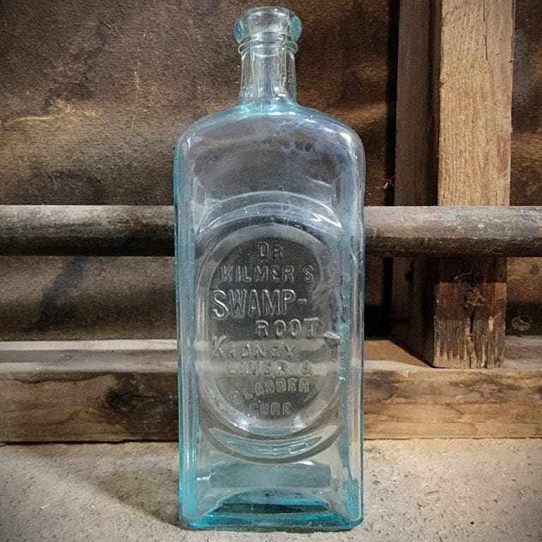 Antique Glass Medicine Bottle, Dr. Kilmer's Swamp-Root Cure - Oddities ...