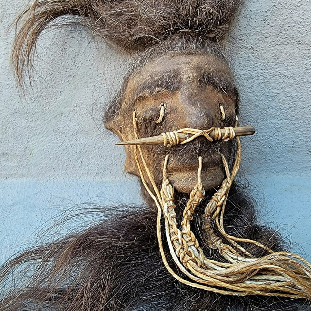 Shrunken Head, Real Leather and Hair, Medium Sized, 4 Inch - Oddities ...