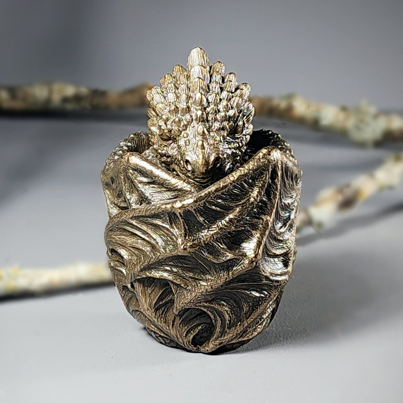 Bronze Dragon Trinket Cup, Dragon Decor - Oddities For Sale has unique