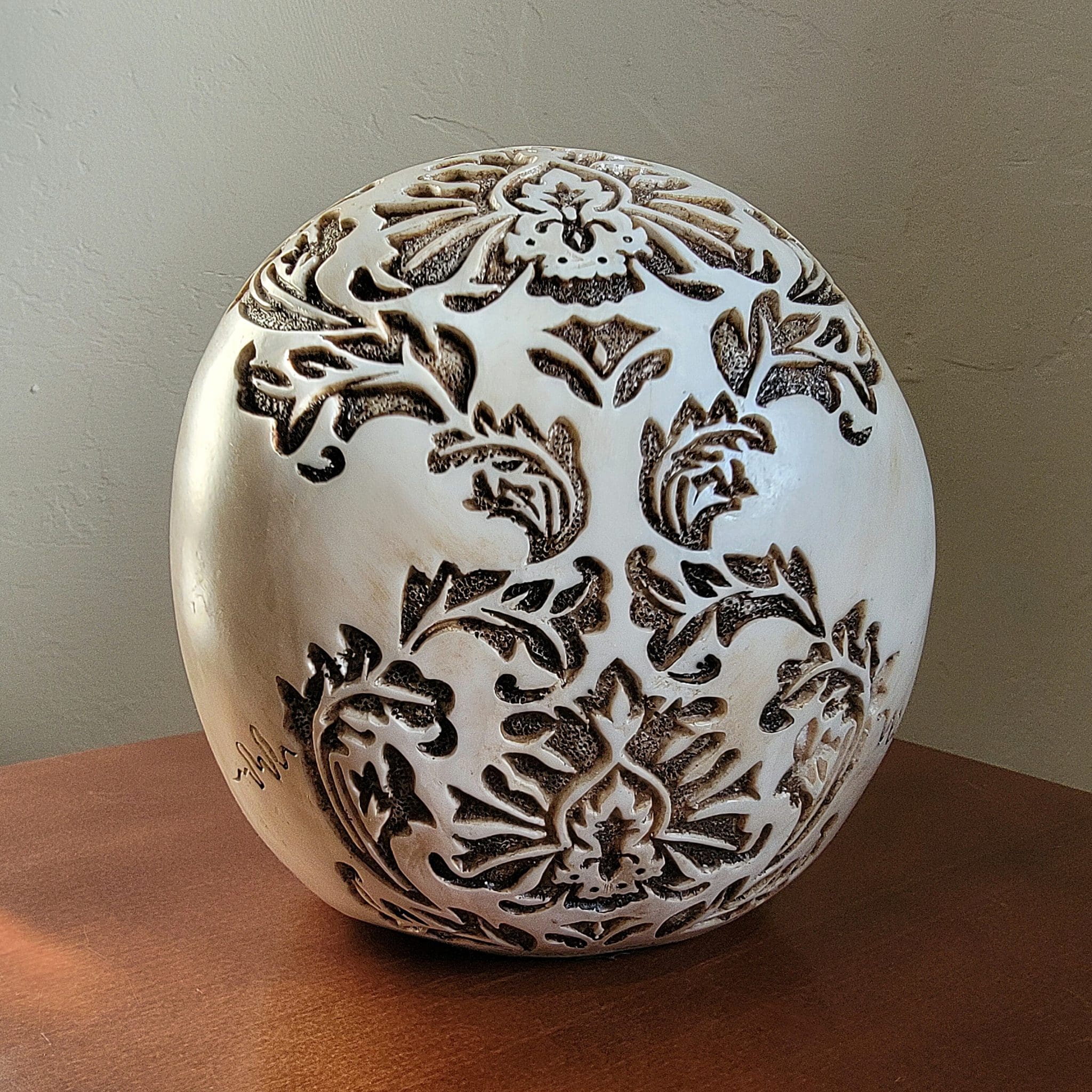 Elegant Damask Engraved Human Skull, Oddities decor - Oddities For Sale ...