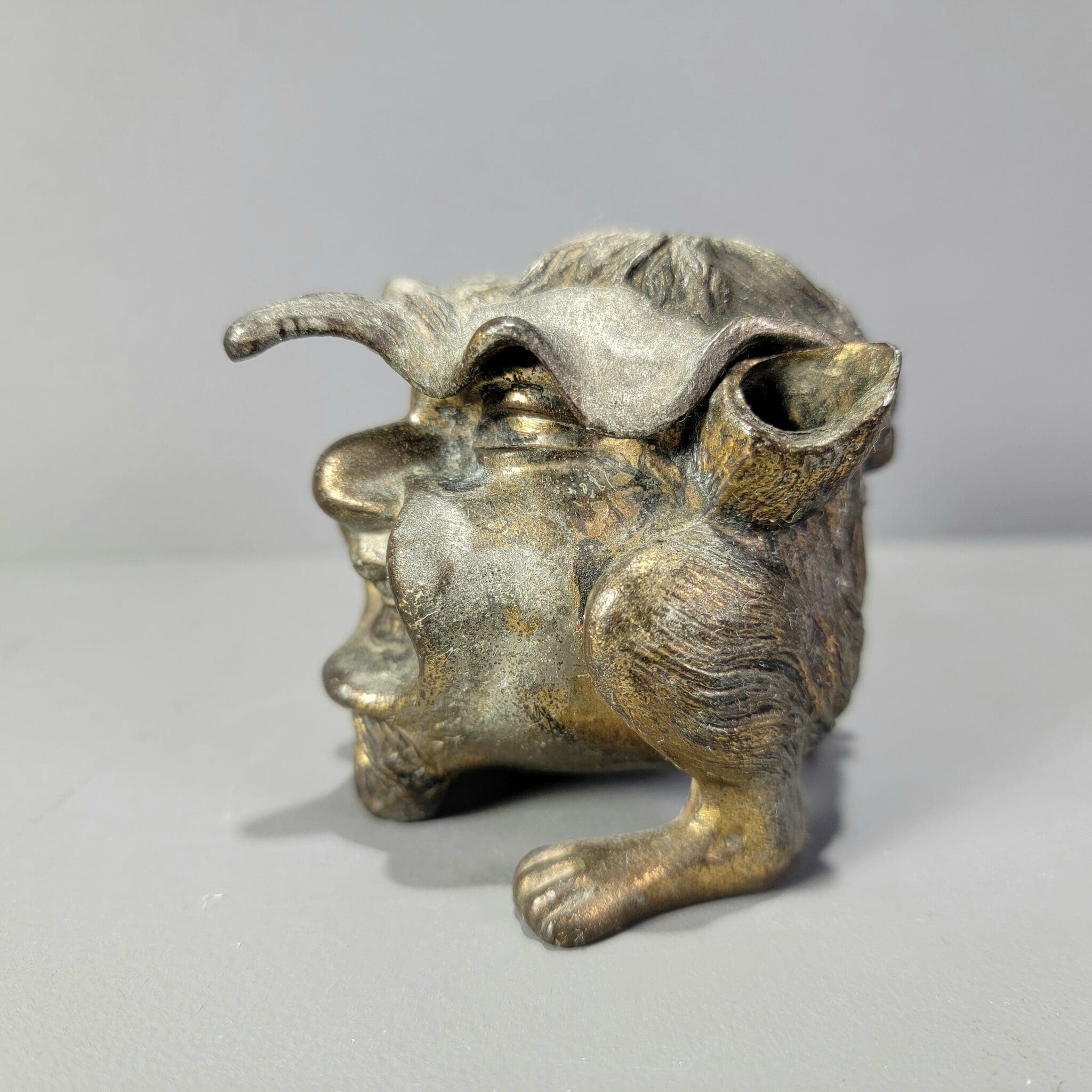 Antique Brass Devil Inkwell, Circa 1875 - Oddities For Sale has unique