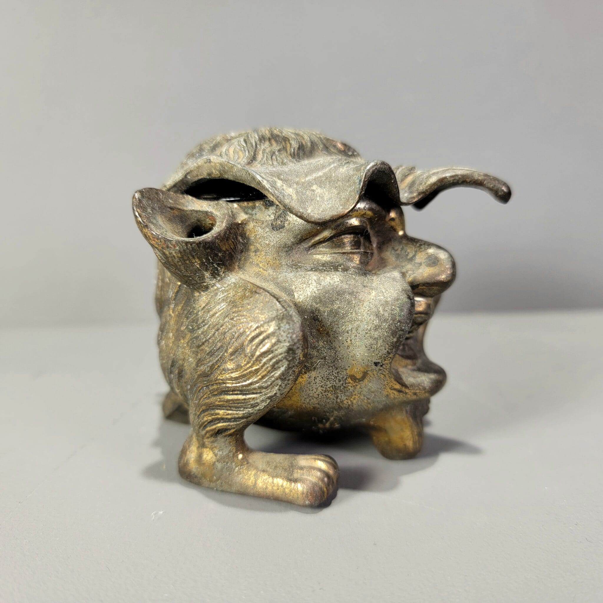 Antique Brass Devil Inkwell, Circa 1875 - Oddities For Sale has unique
