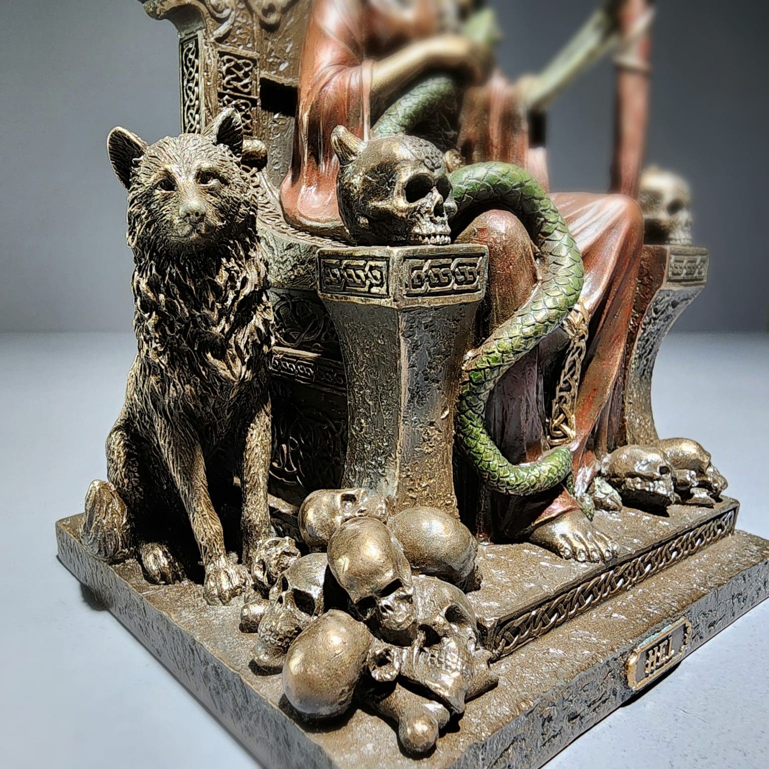 Large Bronze Hel Statue, Norse Goddess of Death, Viking decor ...