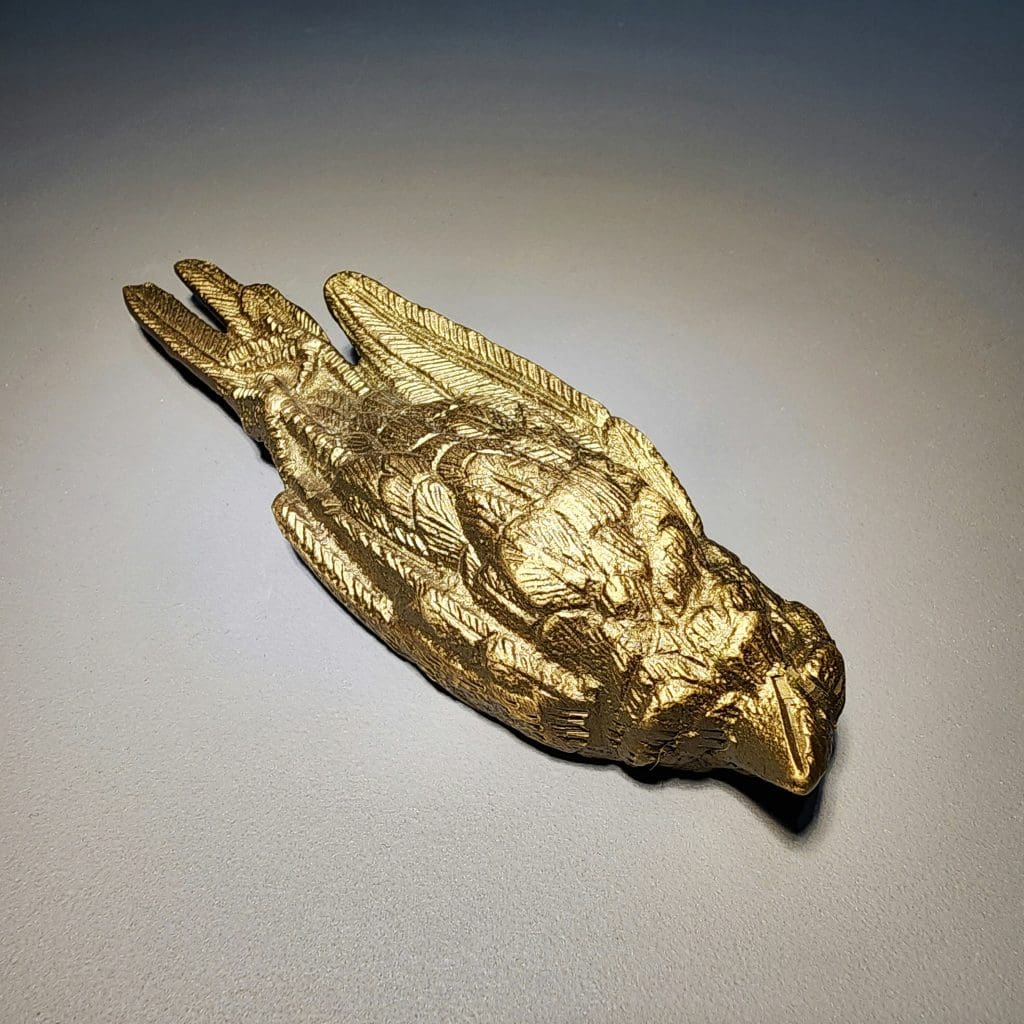 Fallen Bird, Vintage Bronze Dead Bird Sculpture - Oddities For Sale has ...