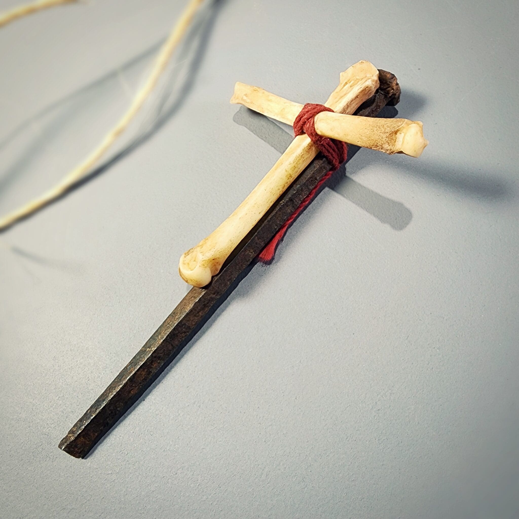 Real Bone and Coffin Nail Talisman - Oddities For Sale has unique