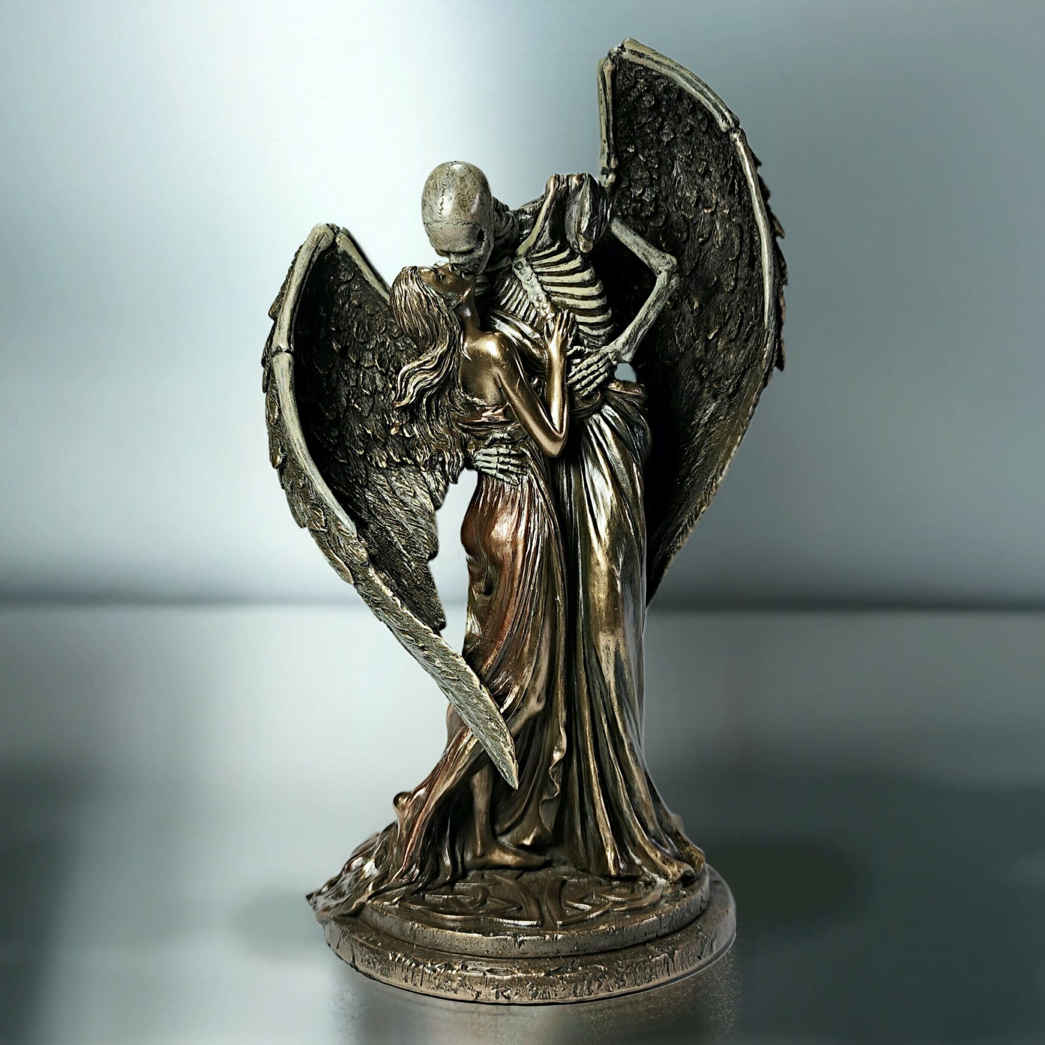 Large Bronze Grim Reaper Statue, Kiss of Death - Oddities For Sale has ...