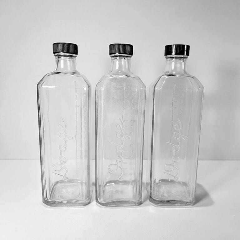 Vintage Embalming Fluid Glass Bottle, Dodge - Oddities For Sale has unique